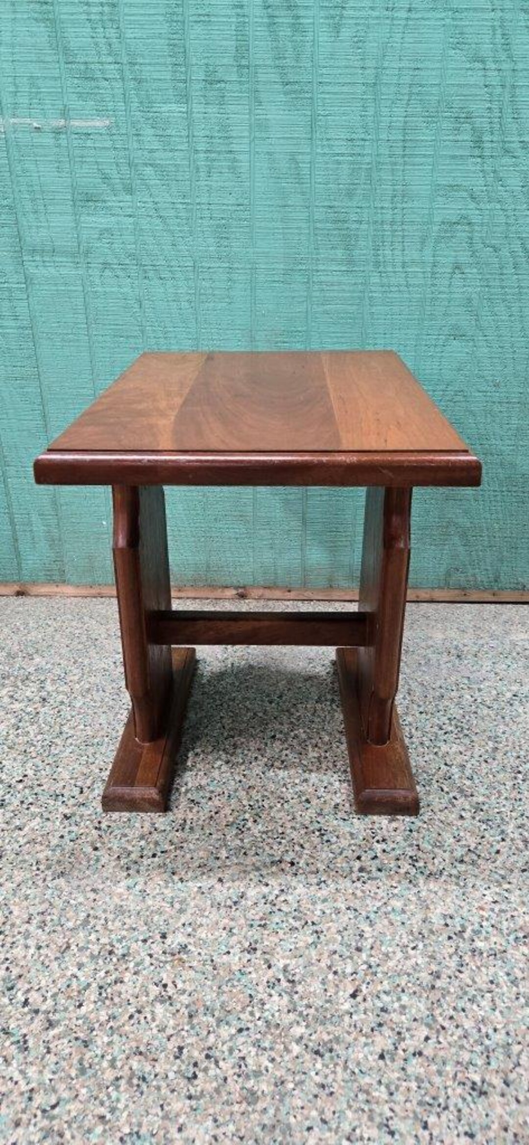 Solid Wood Little End Table – Vintage Rustic End Table and Side Table ...