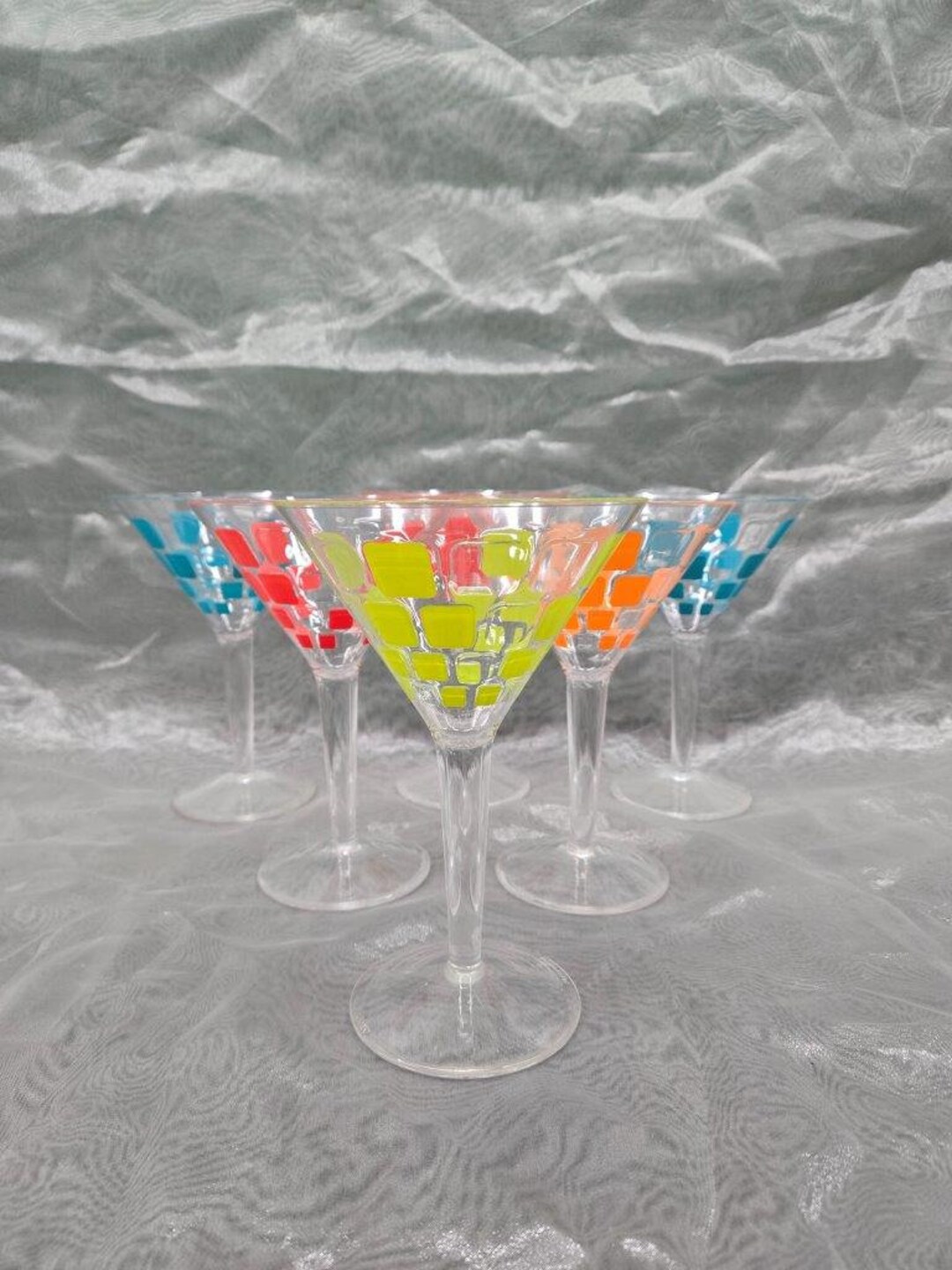 Zakl Designs Plastic Martini Glasses – Set of 6 Martini Glasses ...