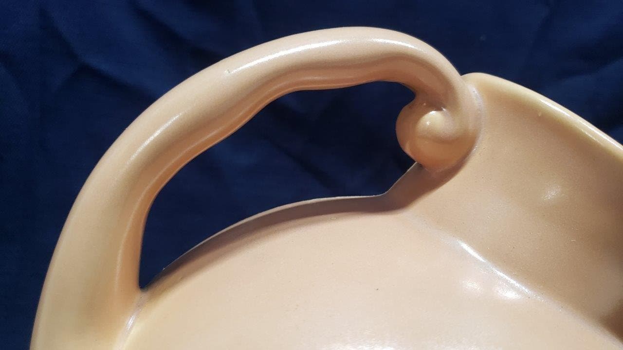 Mission Bell Pottery Pitcher With Handle and Bulbous Body in - Etsy