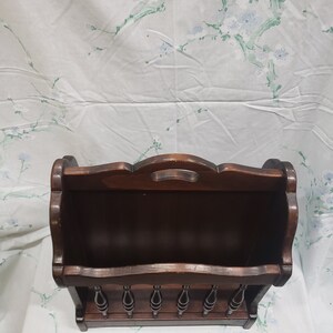 Vintage Wooden Magazine Rack - Etsy