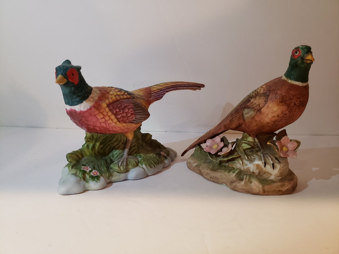 Vintage Pair of Ceramic Collectible Bird Figurines HOMCO Bird Figurines ...