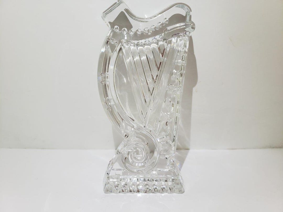 Waterford Lead Crystal Clear Harp Paperweight – Collectible Harp Décor ...