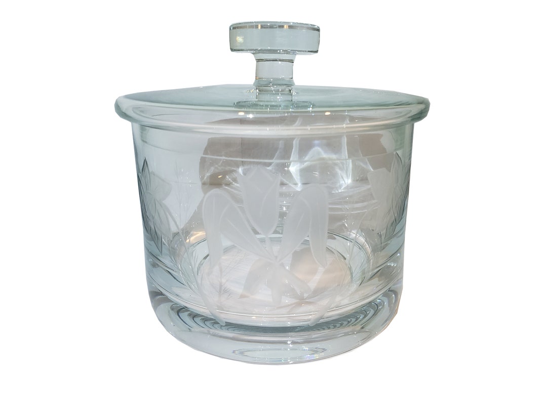 Clear Glass Cookie Jar With Lid Candy Jar Lidded Container - Etsy