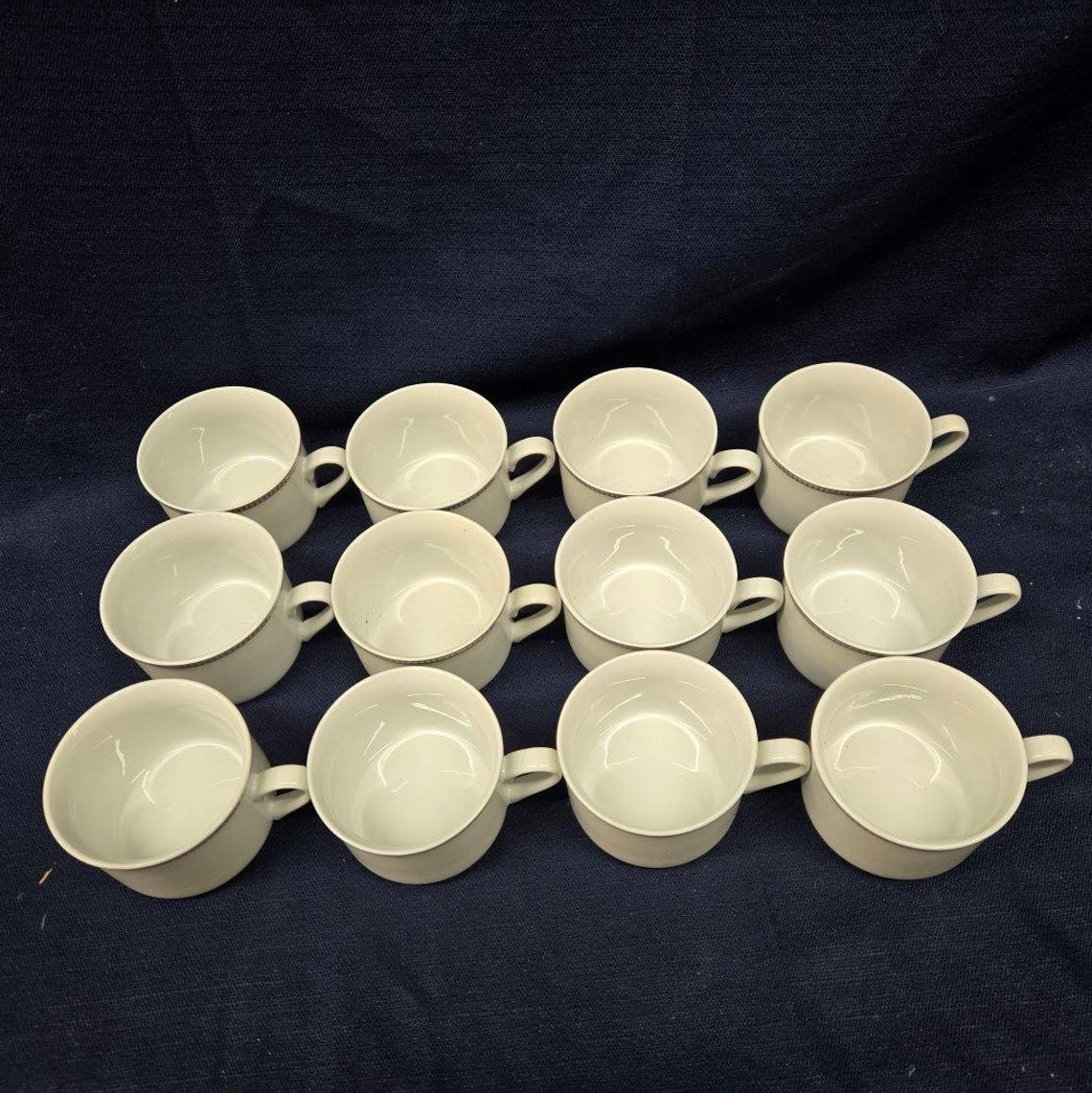 Vintage White Polka Dot Teacups - Compton Classic Set of 12 - Etsy