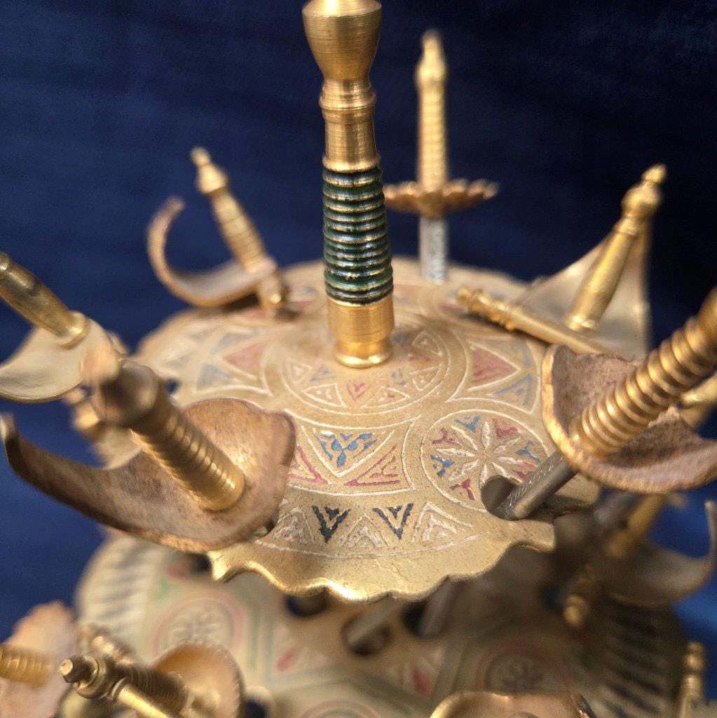 18 Piece Vintage Brass Toledo Miniature Swords From Spain – Miniature ...