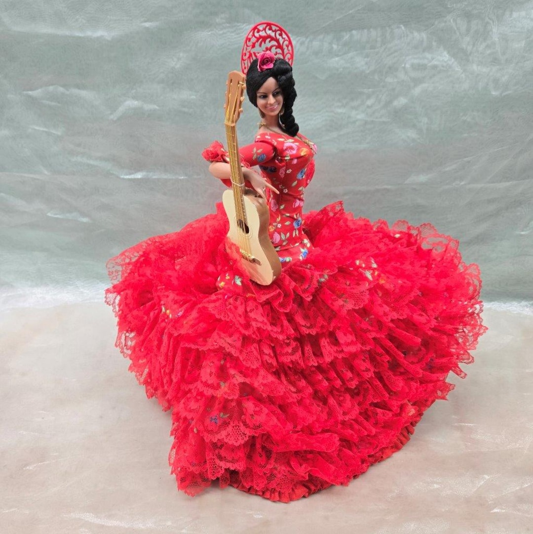 Vintage Flamenco Dancer Doll: Collectible Hispanic Figurine - Etsy