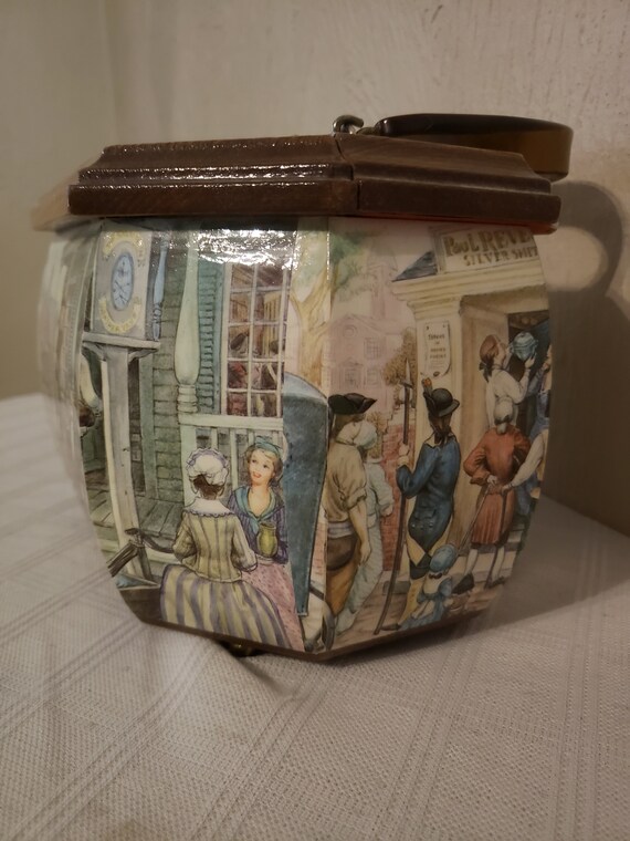 Antique Knick Knack/Jewelry Box Historical Scenes - Gem