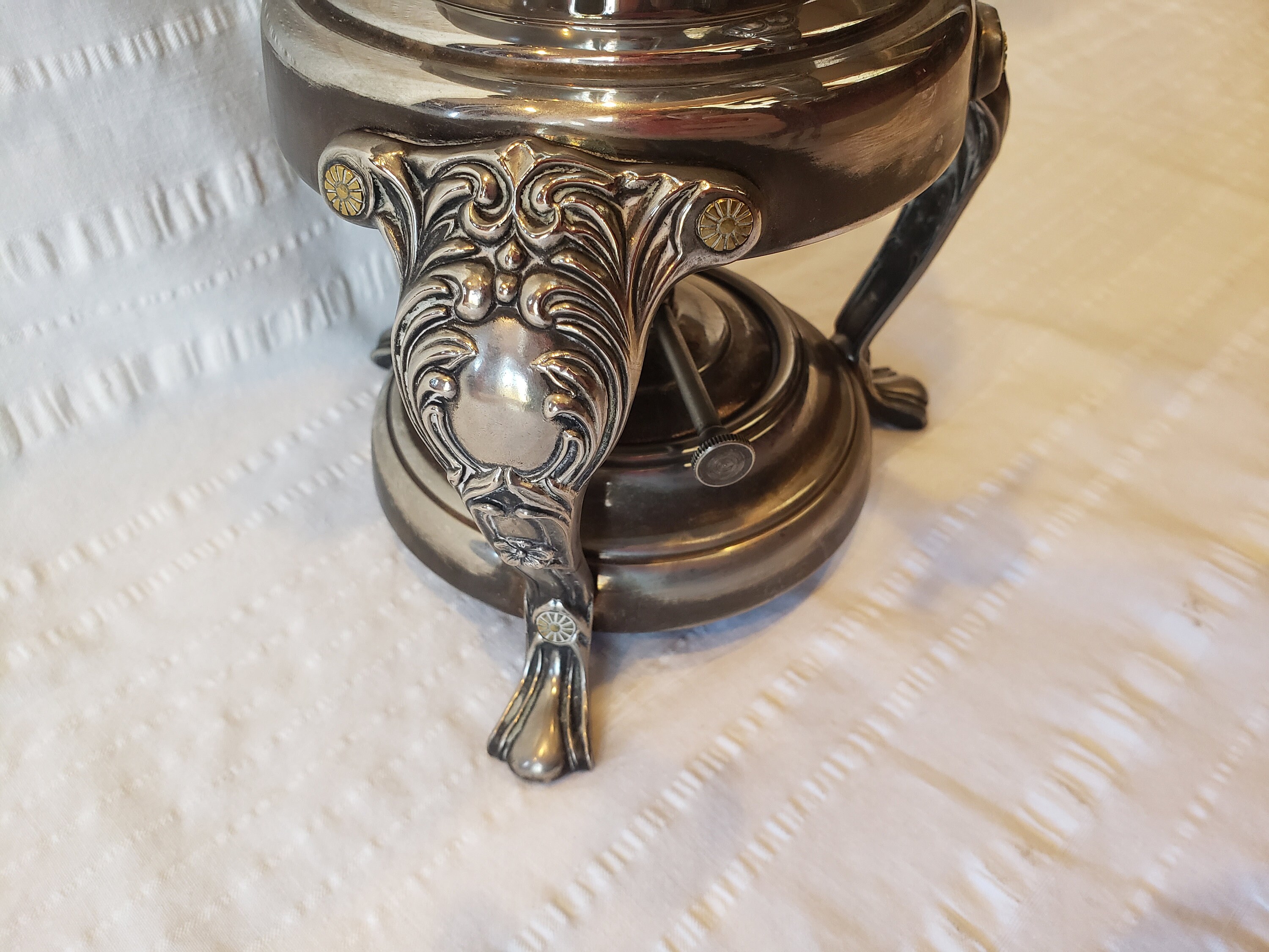 Vintage Silver Colored Drink Dispenser: Victorian Style Coffee Tea Urn ...