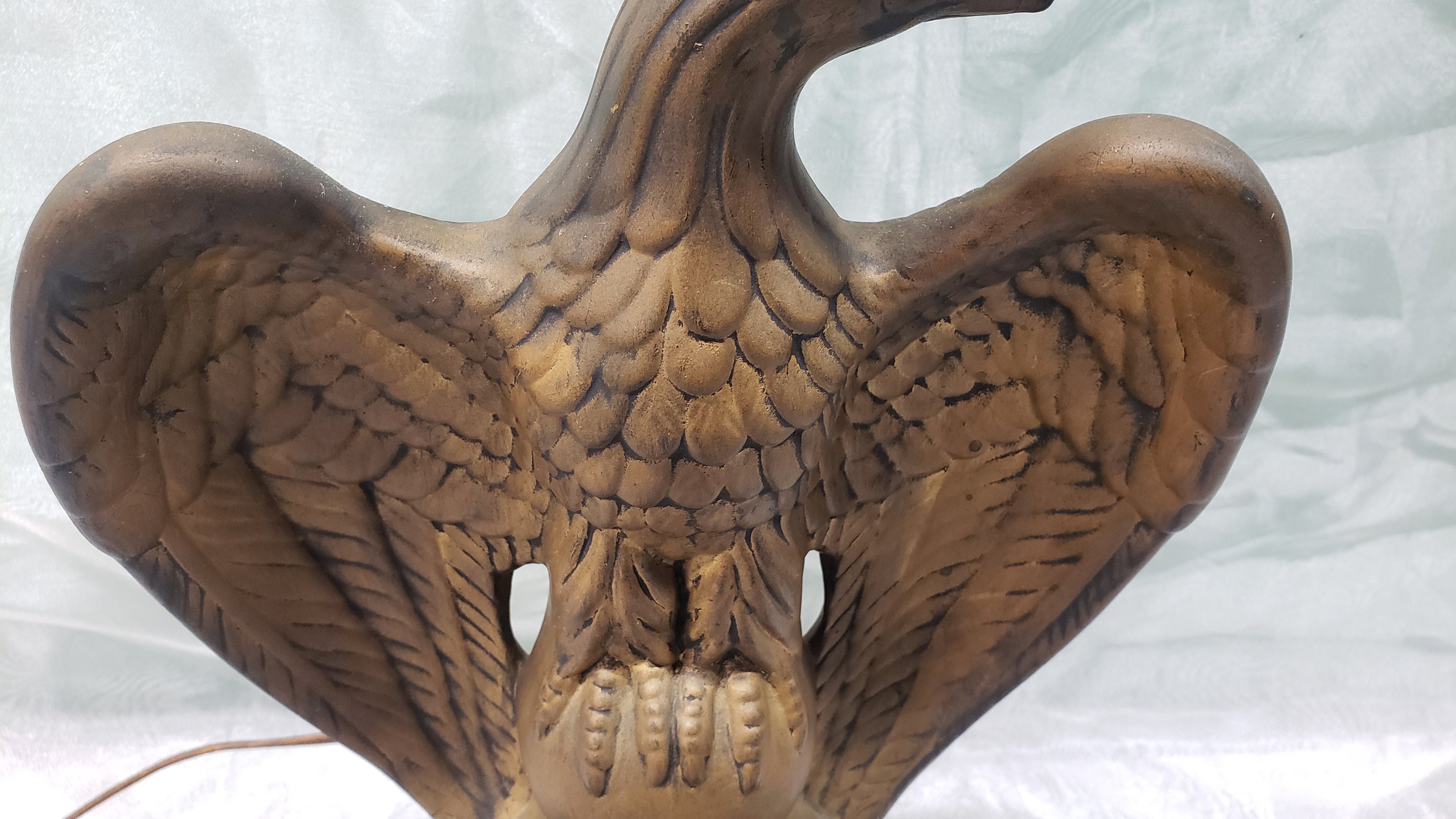Vintage Golden Eagle Table Lamp: Rustic Bird Decor (decorative Only) - Etsy