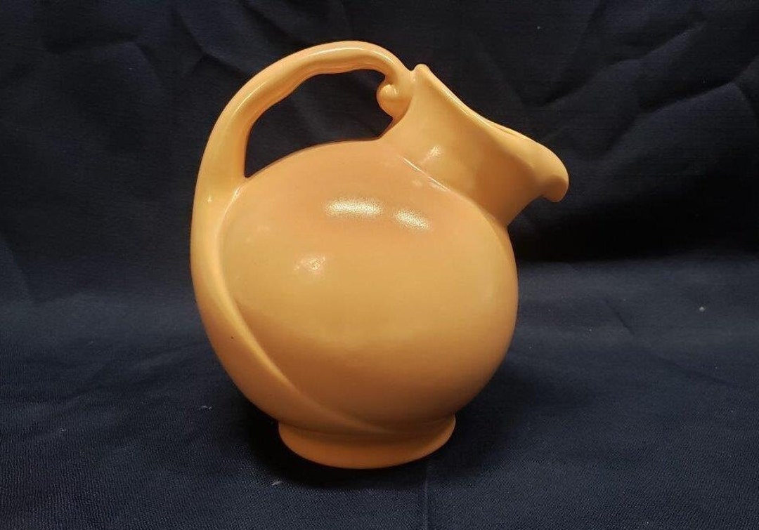 Mission Bell Pottery Pitcher With Handle and Bulbous Body in Excellent ...