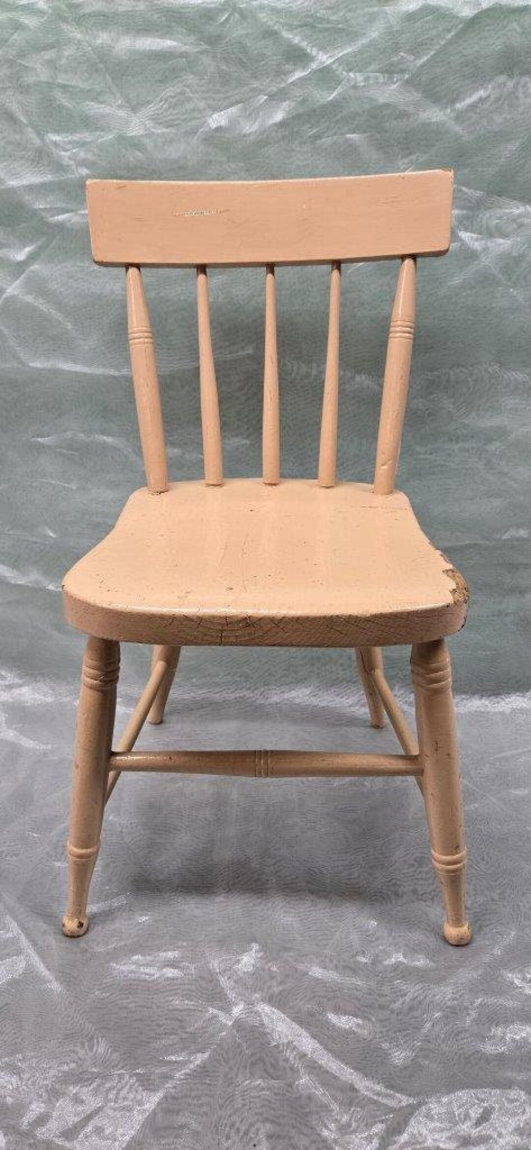Wooden Children’s Chair With Rail Back and Solid Frame – Painted Kids ...