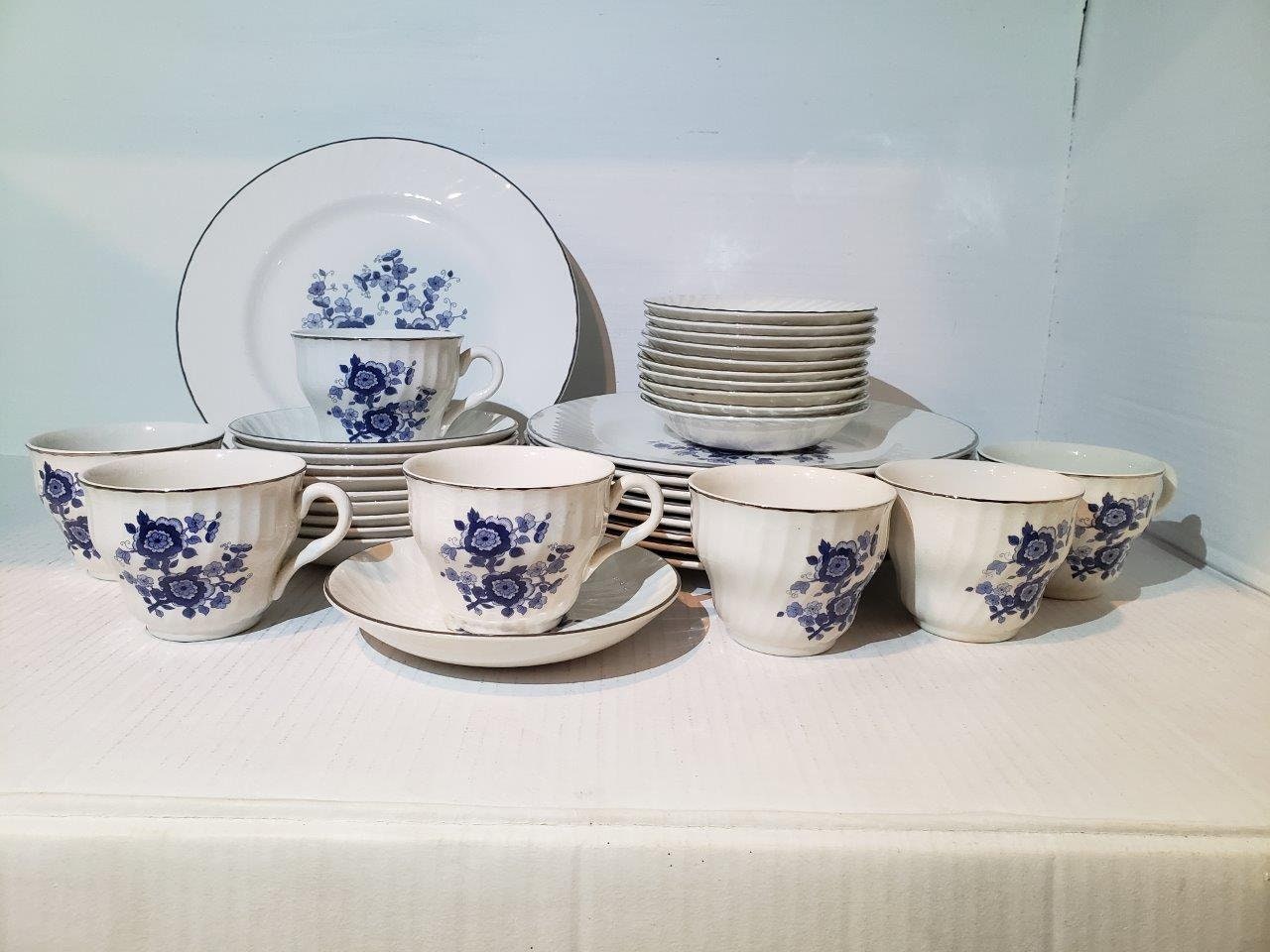 Enoch Wedgwood Royal Blue Ironstone Dishes: England Plates, Cups ...