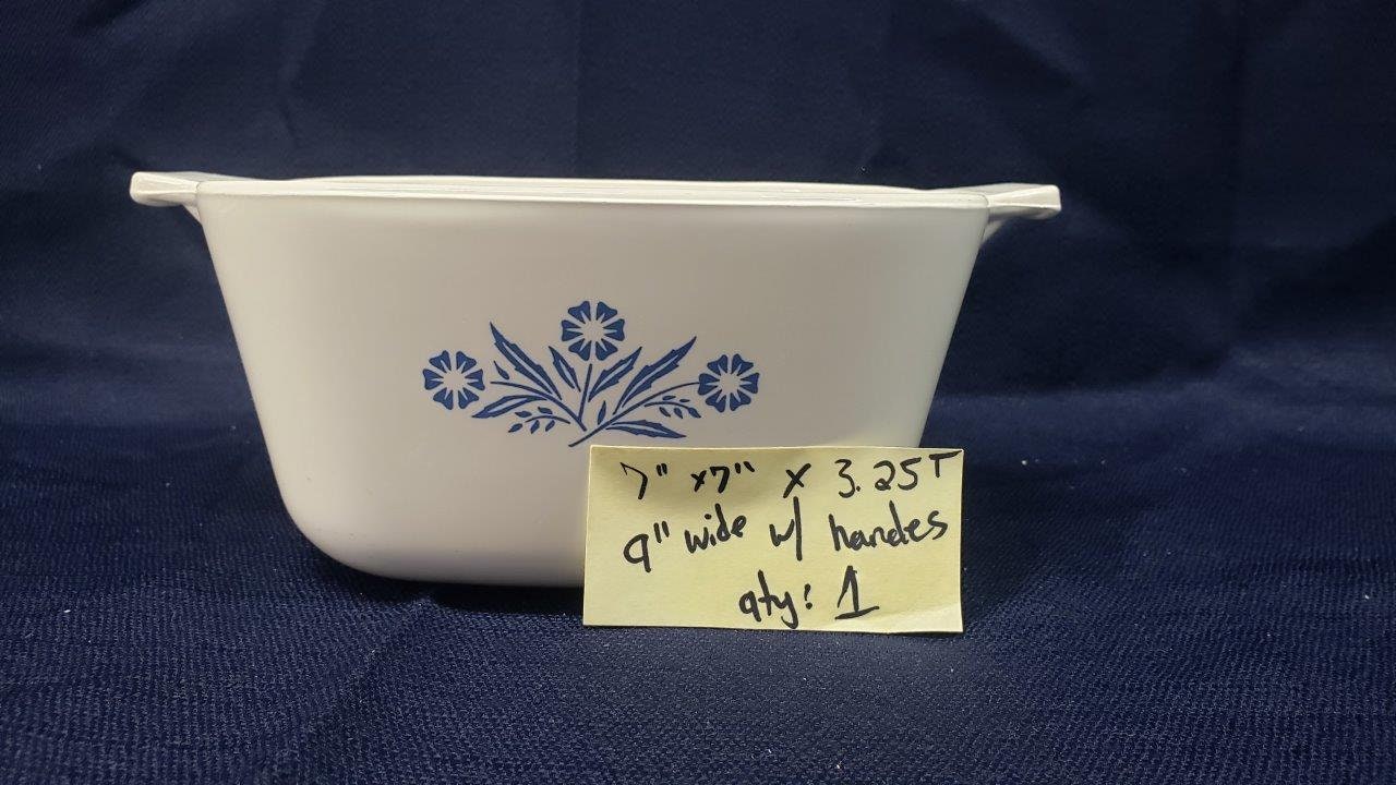 Vintage Corningware Set Blue Cornflower Corning Ware Dishes Casserole ...