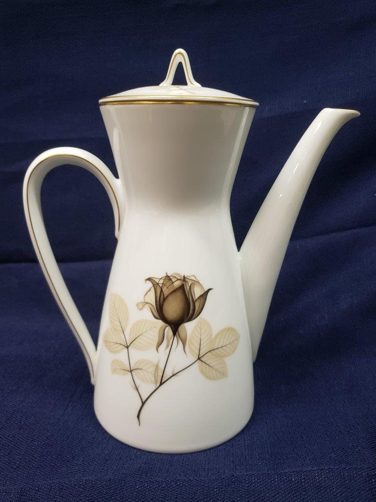 Vintage 1950s Black Rose – Shadow Rose - Rosenthal 82 Piece China Set ...