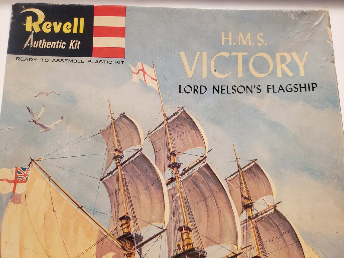 Vintage Model Ship Kit Revell HMS Lord Nelson's Flagship - Etsy