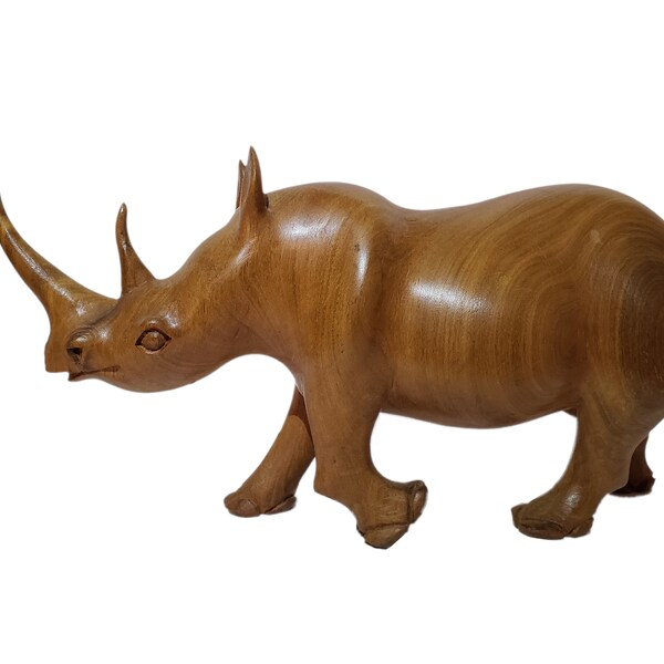 Wooden African Animals Figurines - Etsy