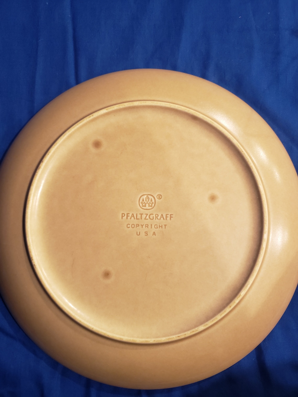 Pfaltzgraff Tan Stoneware With Blue Patterns Casserole Dish, Serving ...