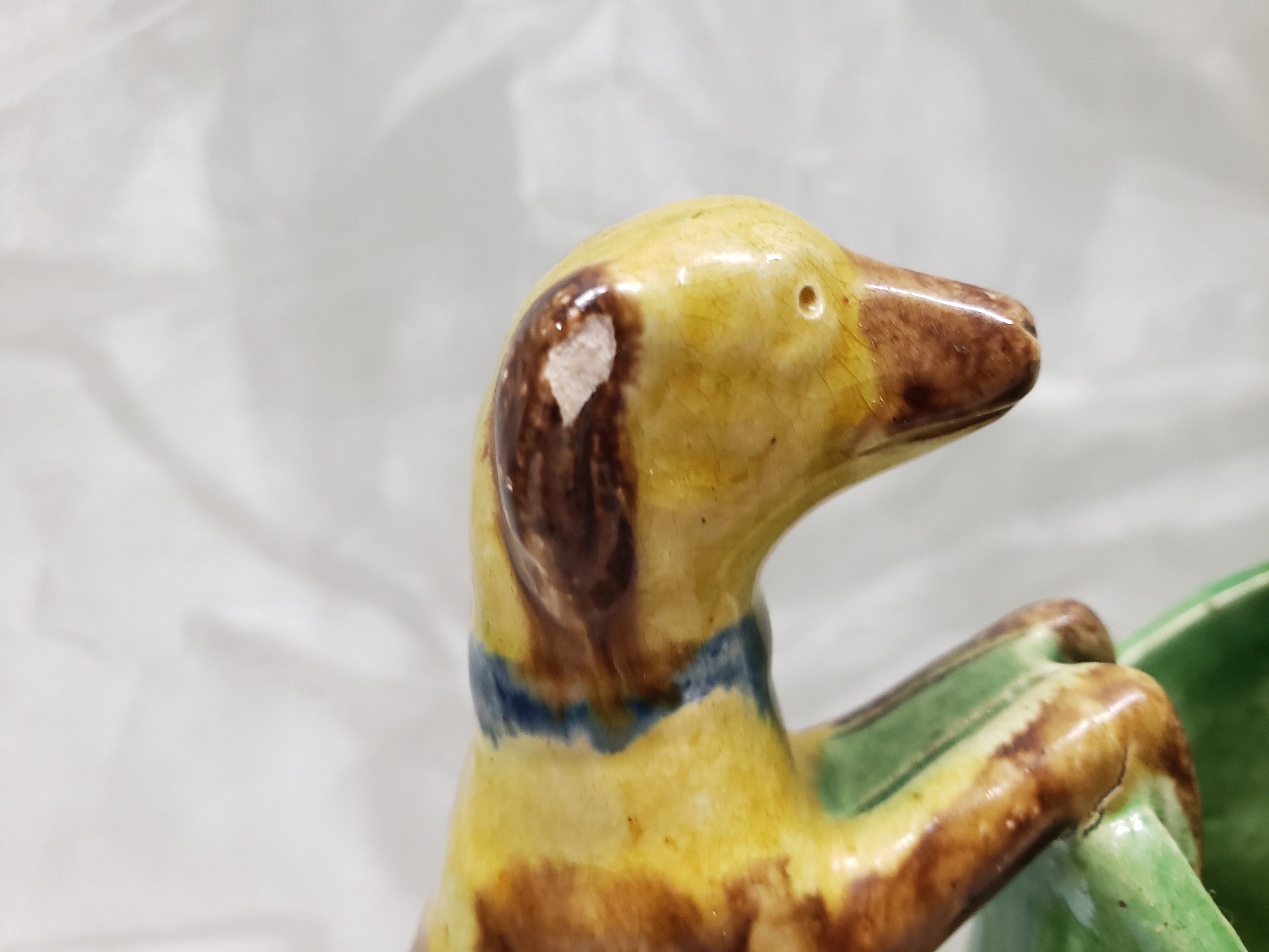 Vintage Hunter Dog Pitcher With Bunny Rabbits and Nature Scene Water ...