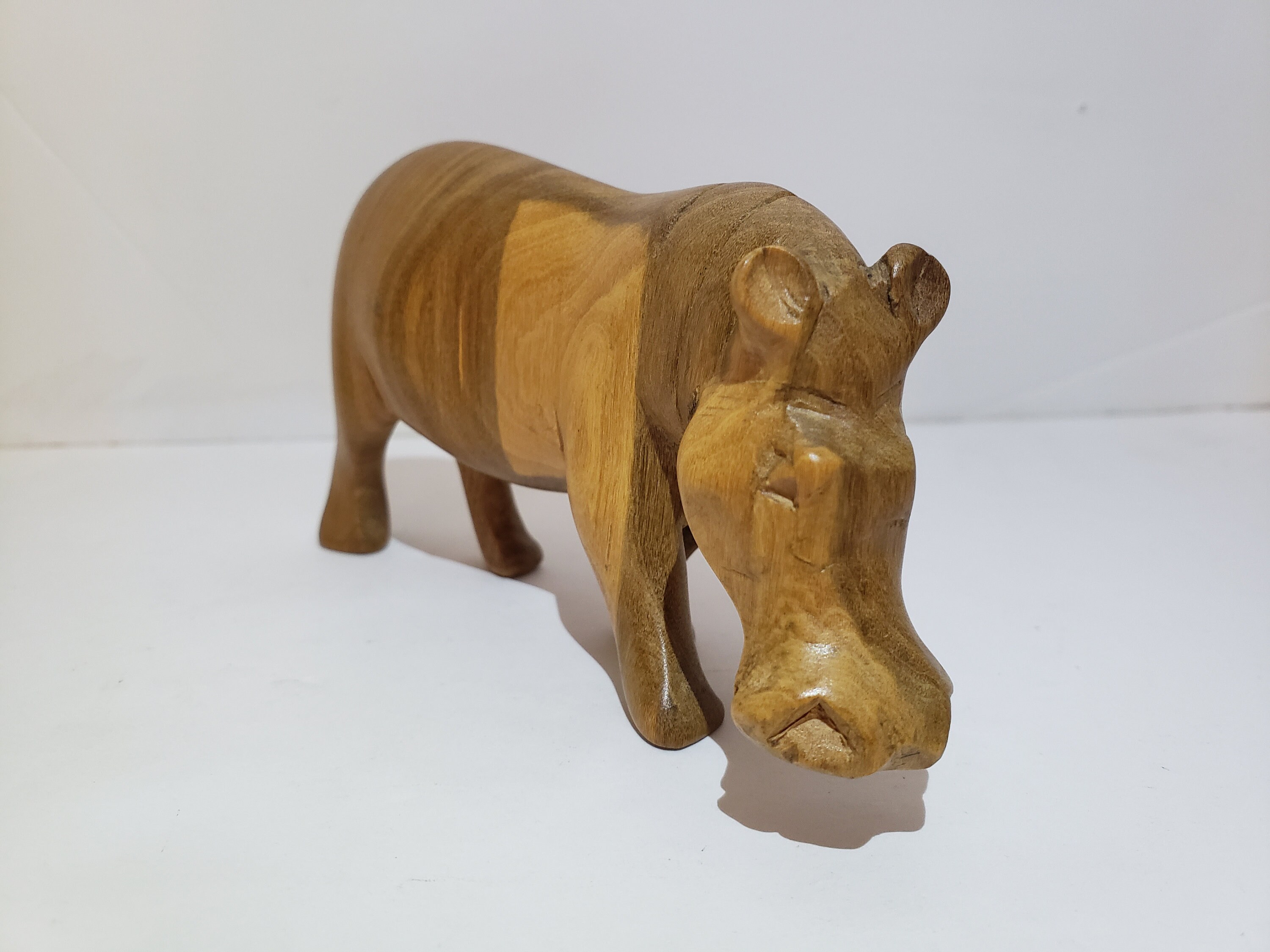 Carved Wooden Safari Animals Wild African Safari Decor Mantle Accents ...