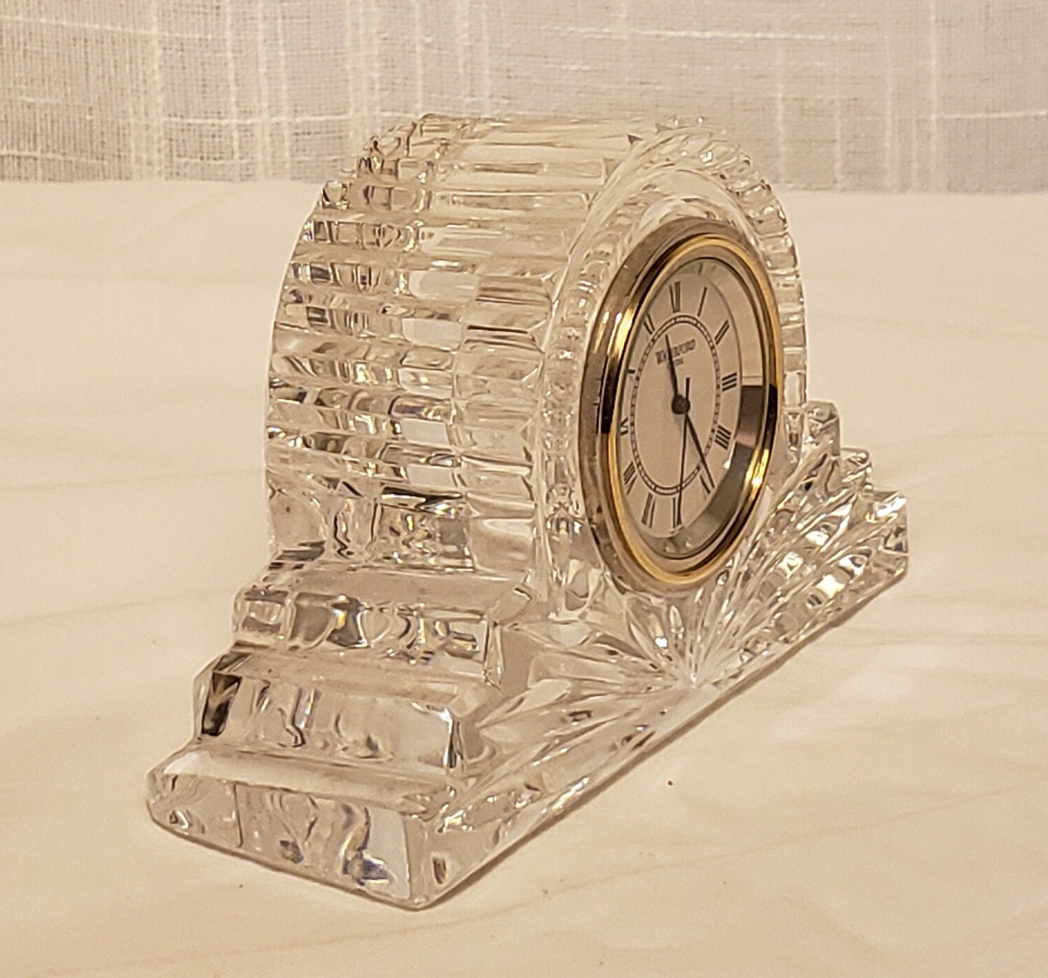 Waterford Crystal Desk Clock - Etsy Waterford Crystal Desk Clock - Etsy