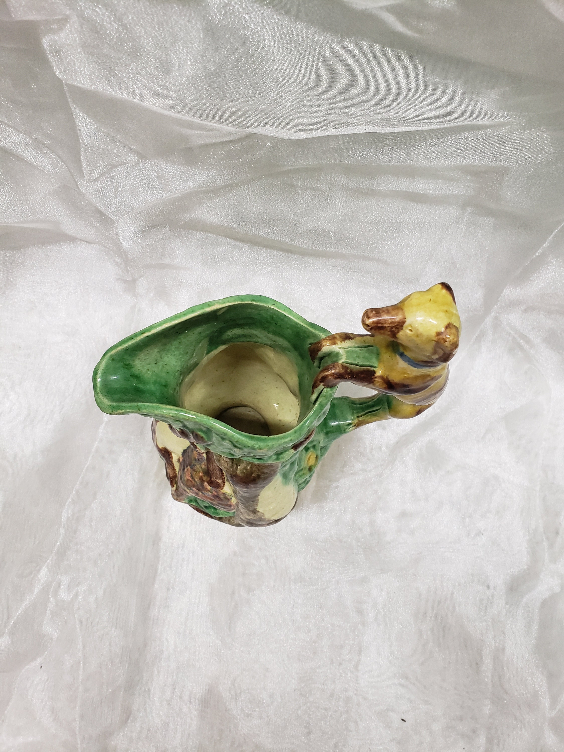 Vintage Hunter Dog Pitcher With Bunny Rabbits and Nature Scene Water ...