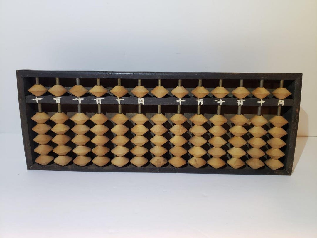 Vintage Japanese Wooden Abacus: 13-row Math Counting Board - Etsy