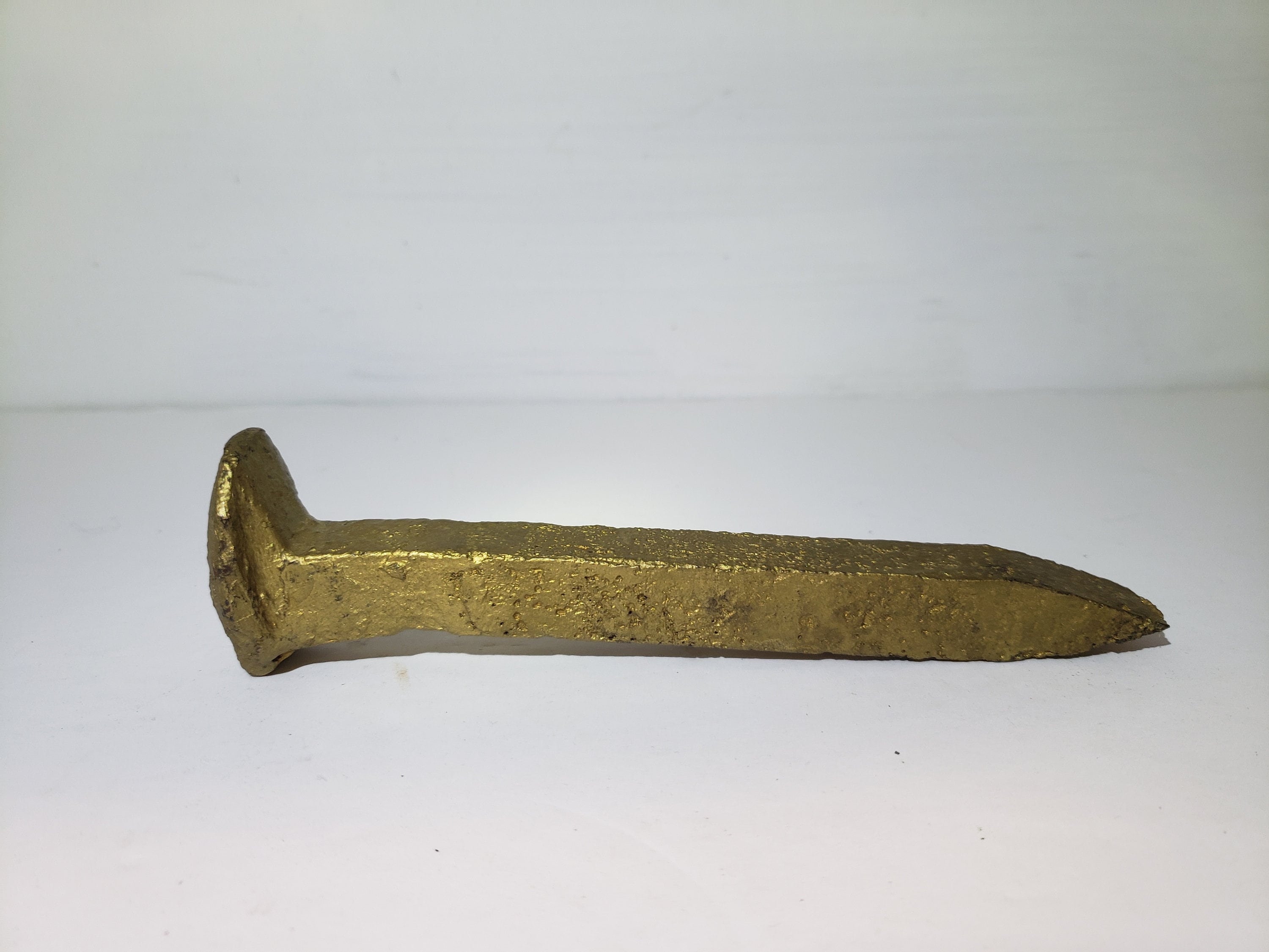 Railroad Spike - Vintage Spike - Golden Railroad Spike - Collectible ...