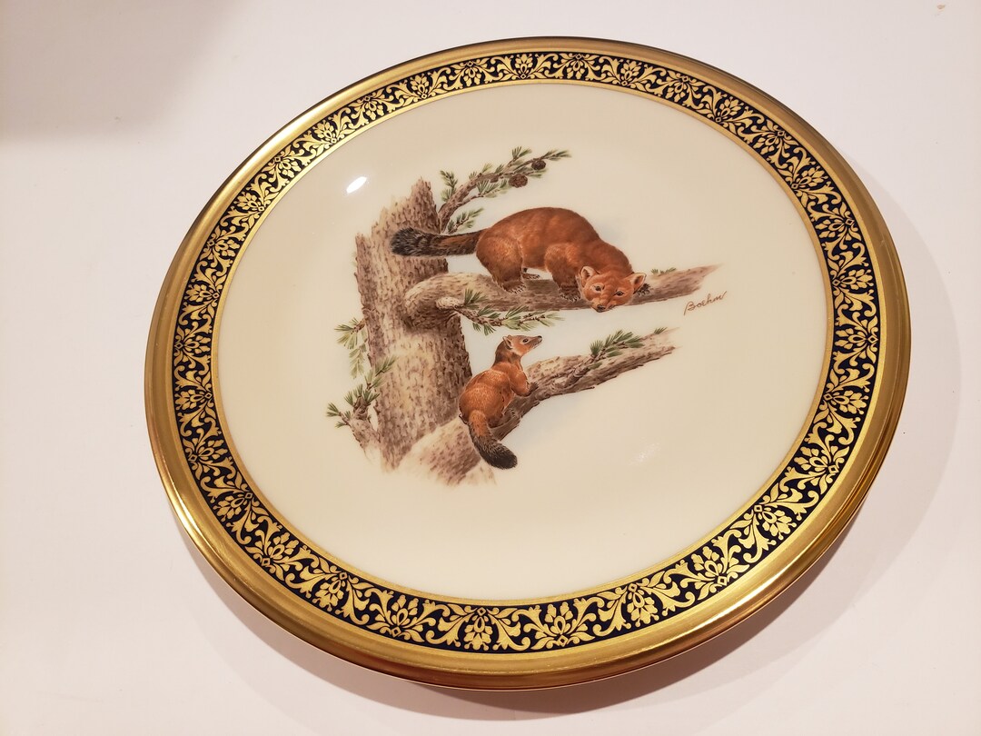 Lenox Collectible Plate Woodland Wildlife Martens Plate - Etsy