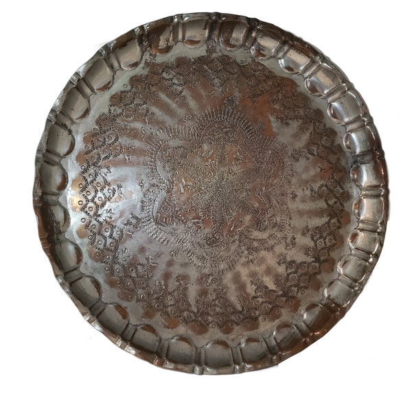 Vintage Metal Tray - Etsy