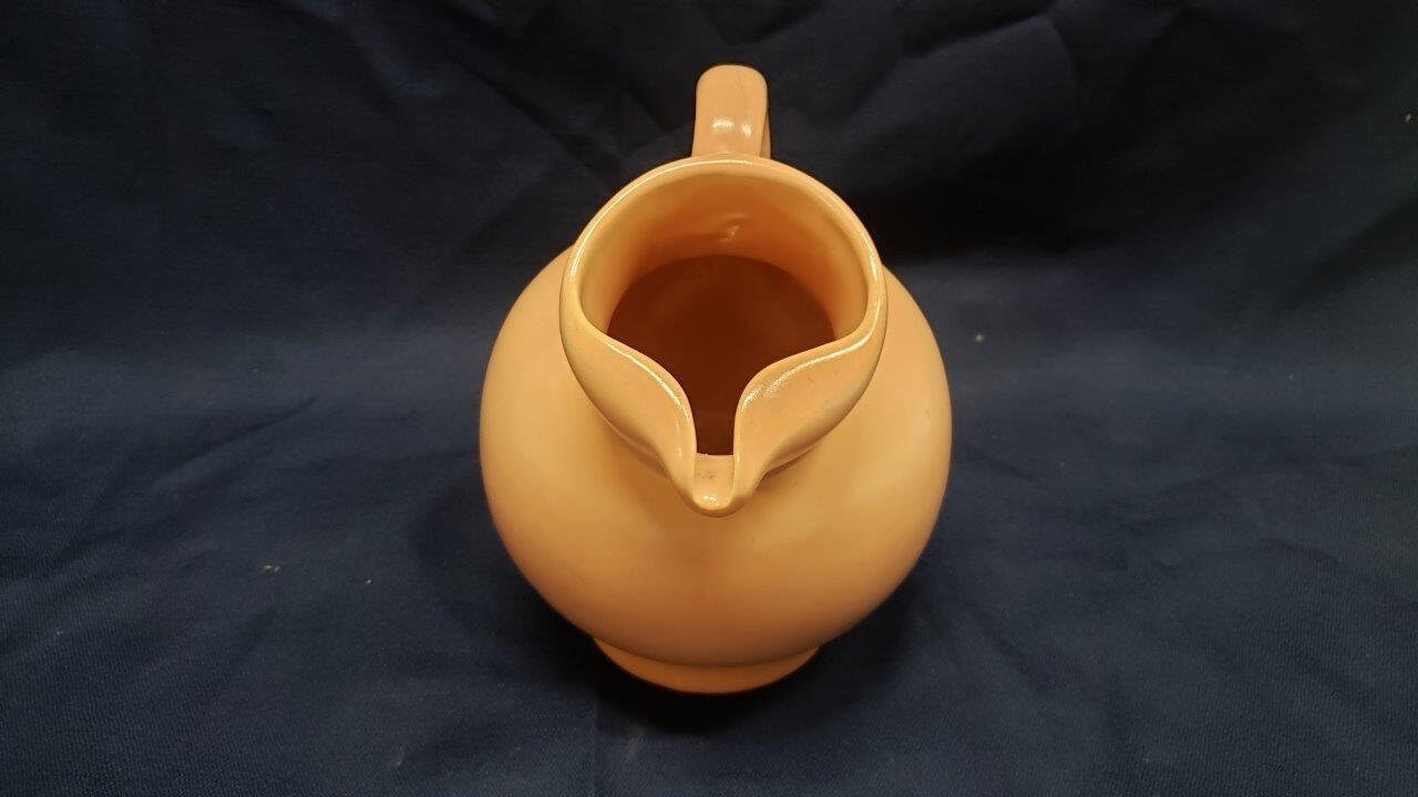 Mission Bell Pottery Pitcher With Handle and Bulbous Body in - Etsy