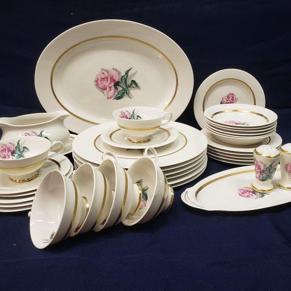 Pink Roses China - Etsy