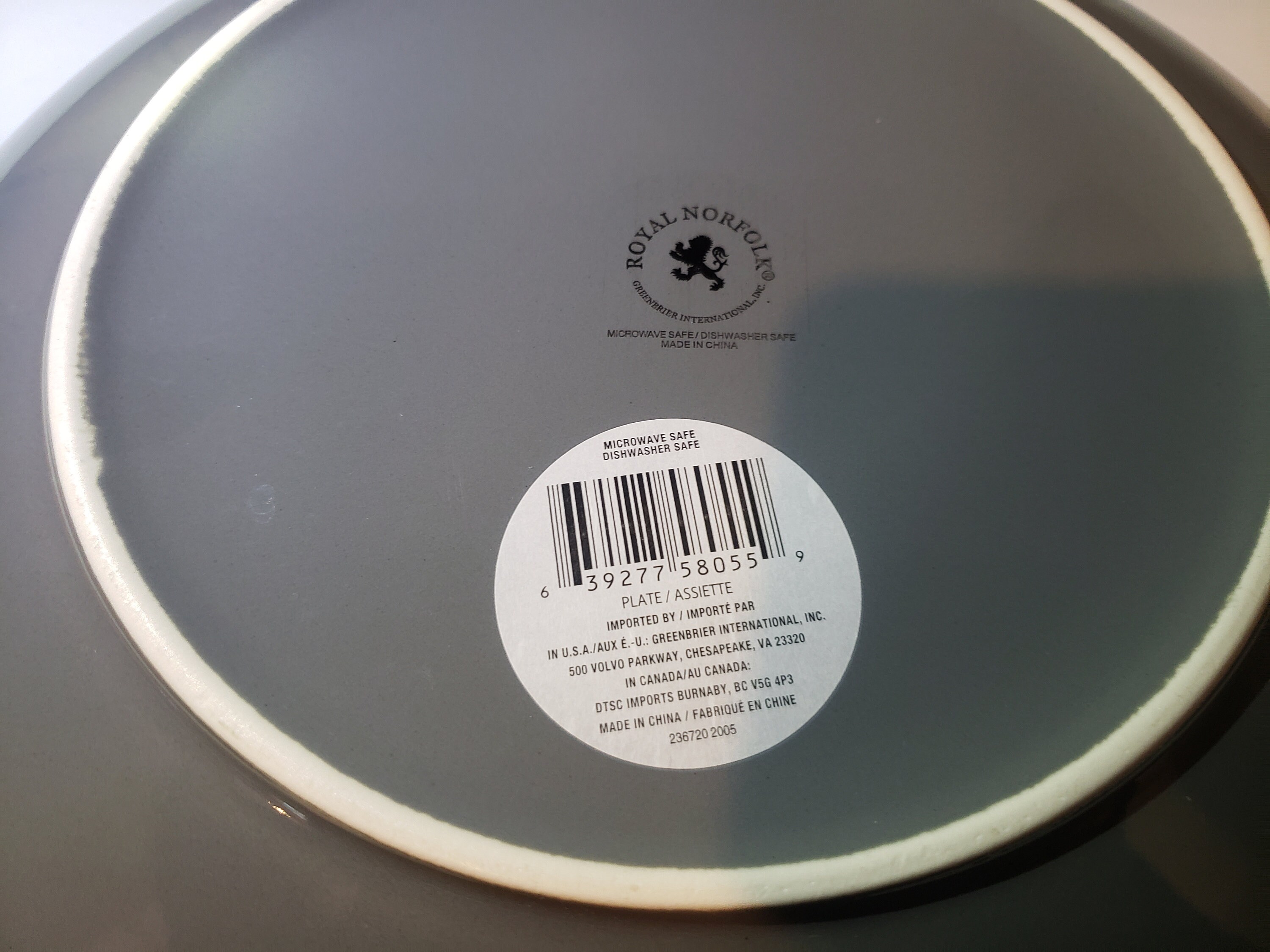 Royal Norfolk Gray Plate - Etsy