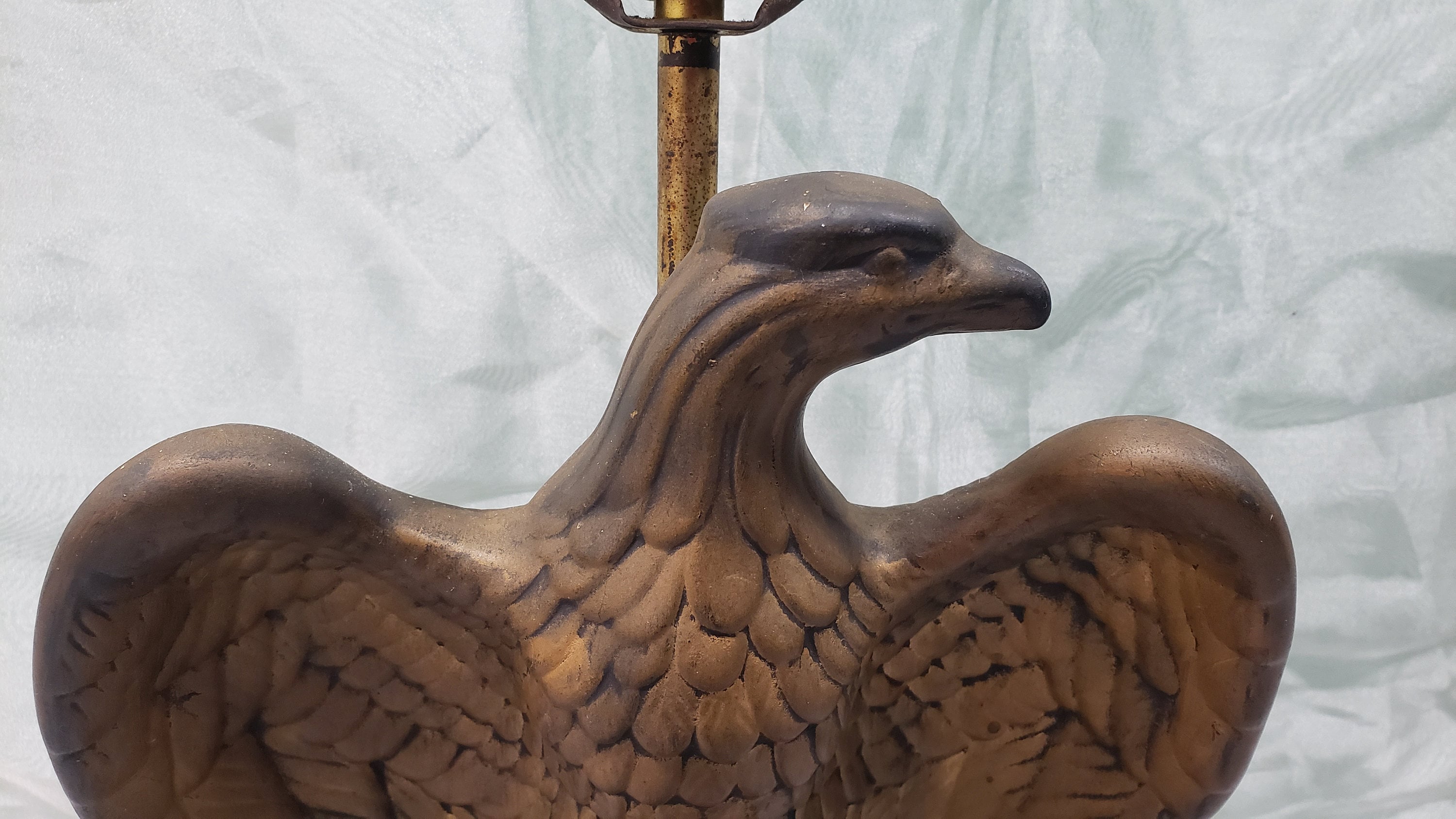 Vintage Golden Eagle Table Lamp: Rustic Bird Decor (decorative Only) - Etsy