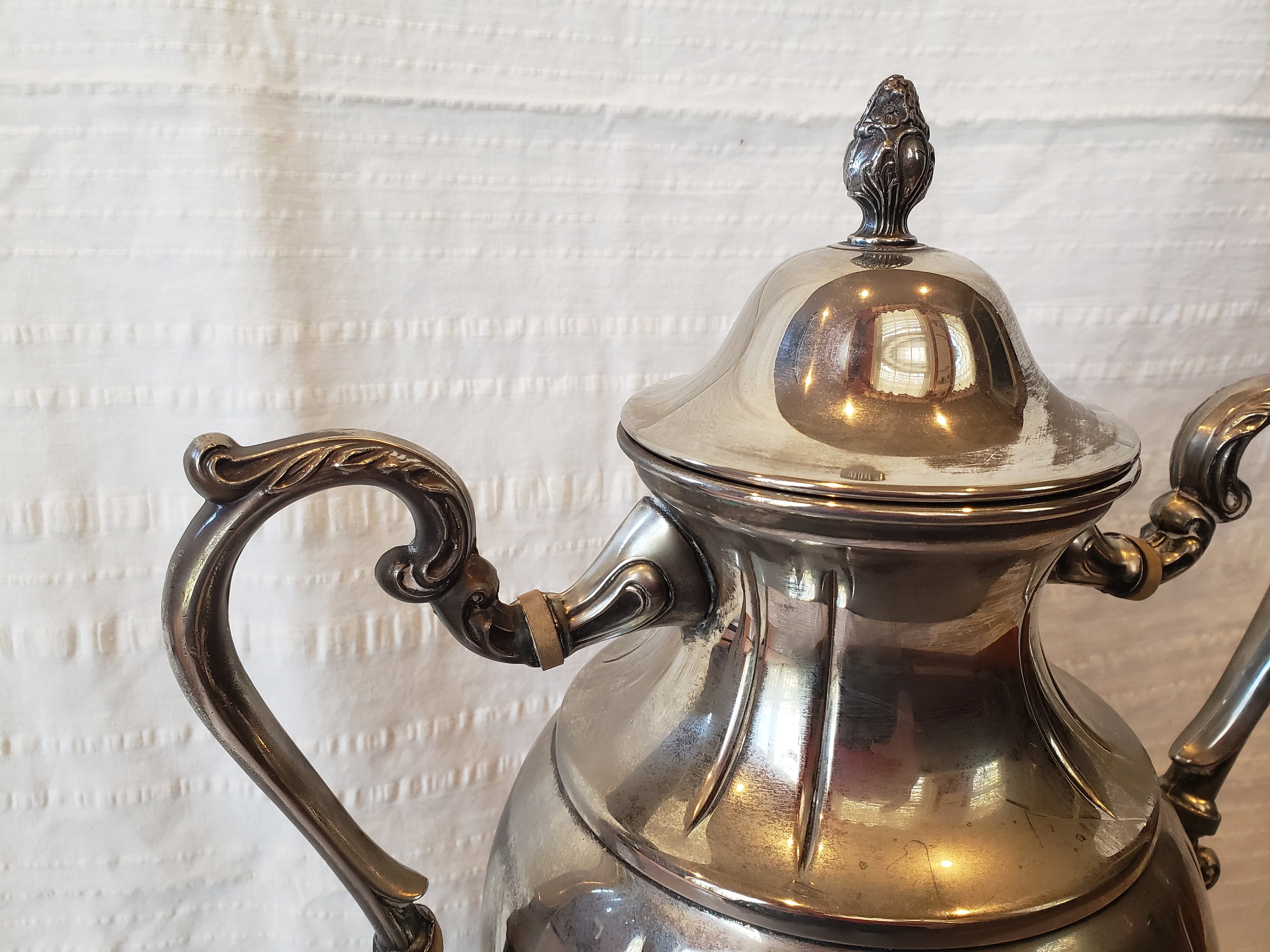 Vintage Silver Colored Drink Dispenser: Victorian Style Coffee Tea Urn ...