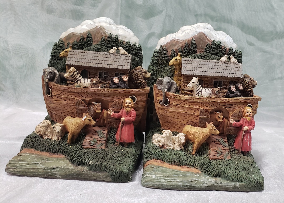 Noah’s Ark Matching Bookends – Bookshelf Organizers and Décor – Noah’s ...