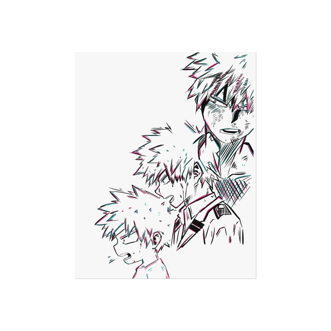 Bakugo My Hero Academia Poster, Anime Art Print, Fine Art Print Gift ...