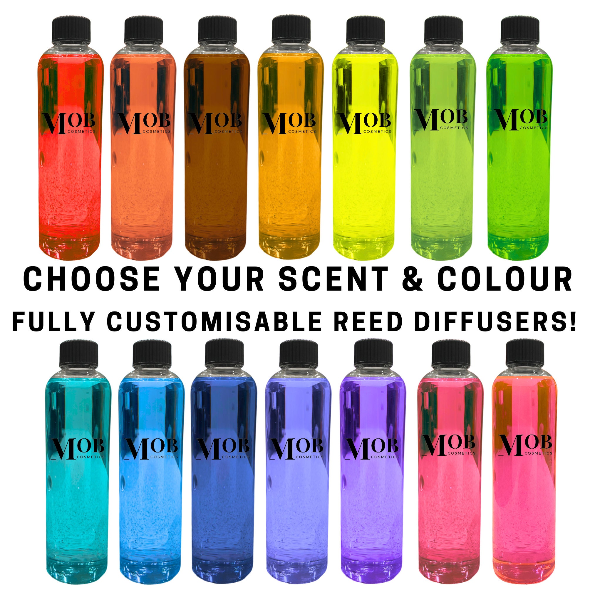 Choose Your Colour & Scent Fully Customisable Reed Diffuser Refill Oils ...