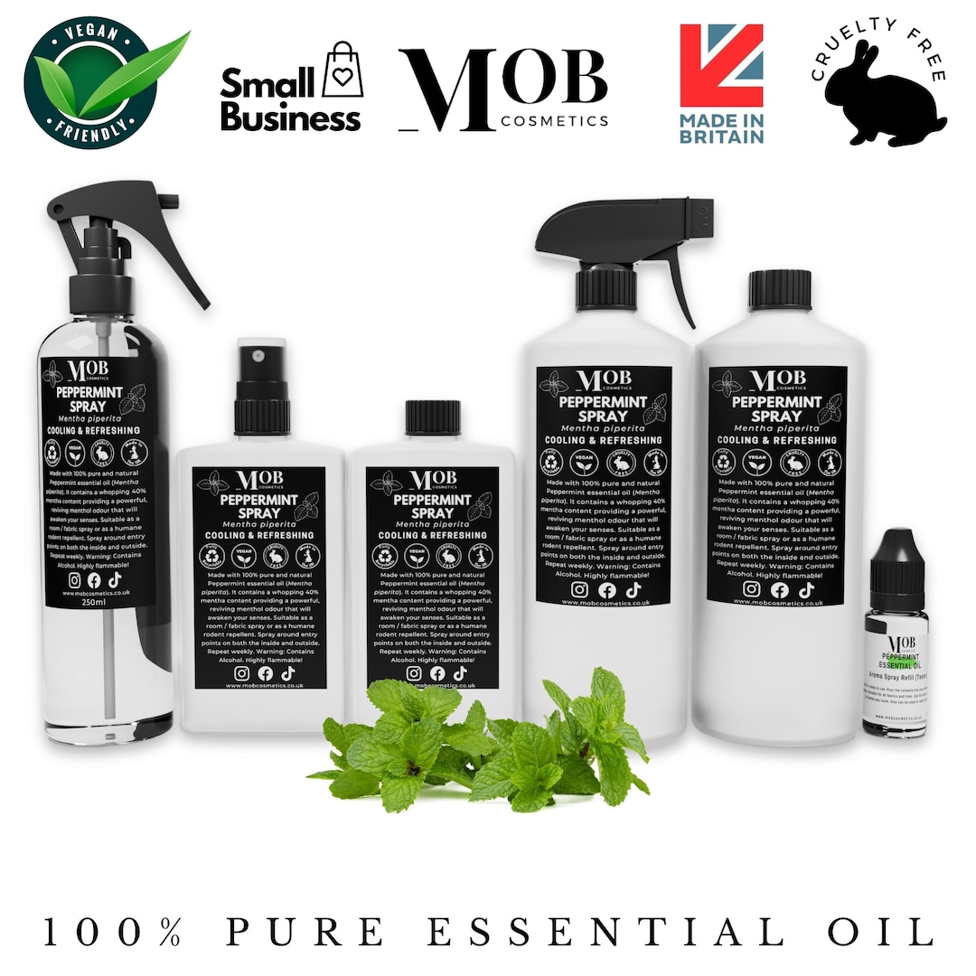 100% Pure Strong Peppermint Essential Oil Spray Natural Mouse Spider ...