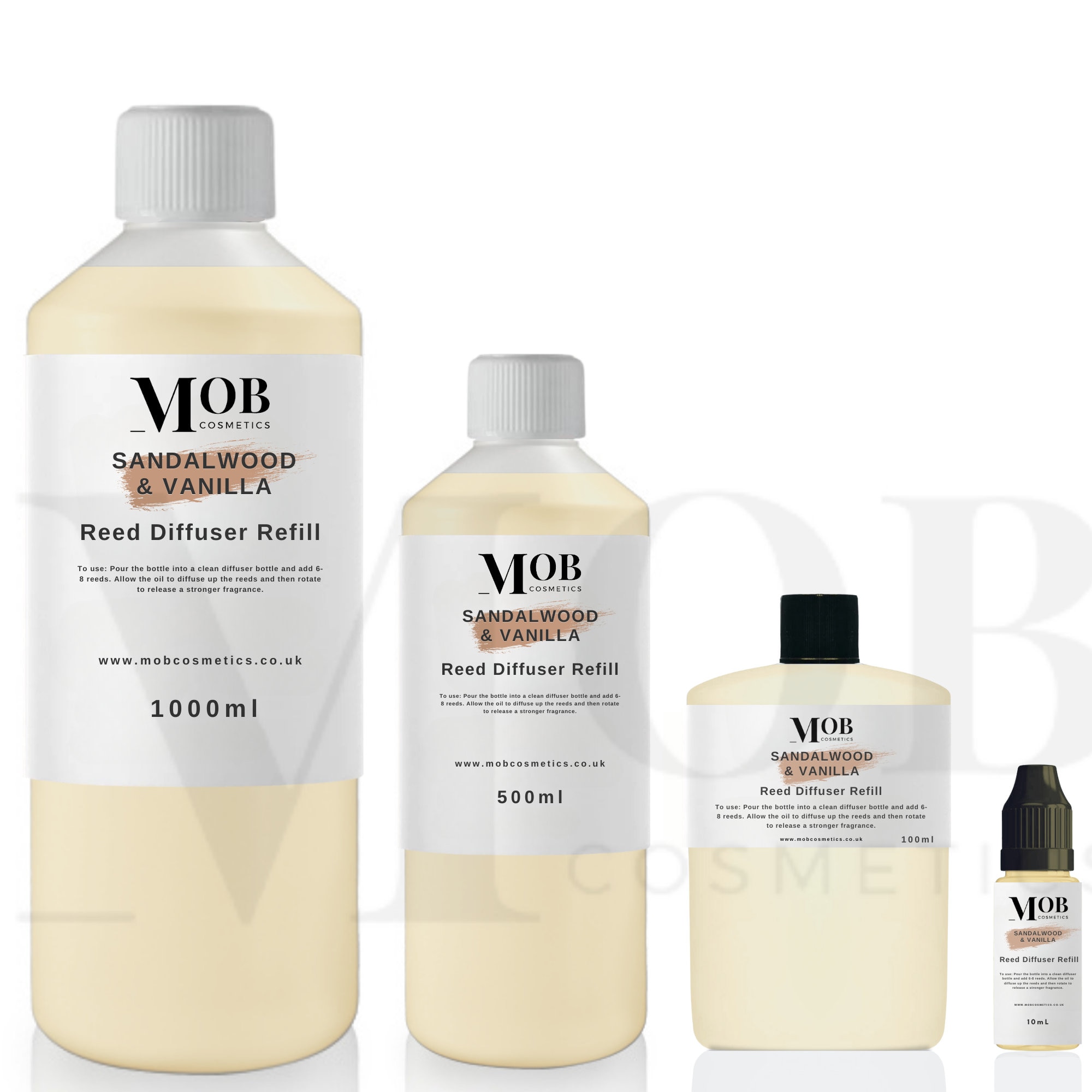 Sandalwood and Vanilla Reed Diffuser Oil Refill Highly - Etsy