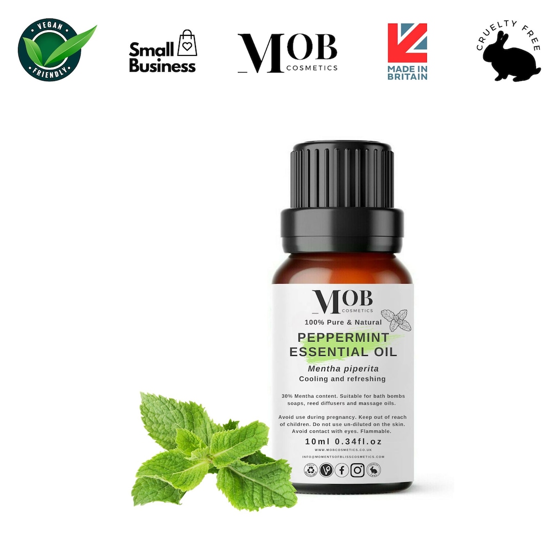 Peppermint Essential Oil Mentha Piperita 100% Pure and Natural Strong ...