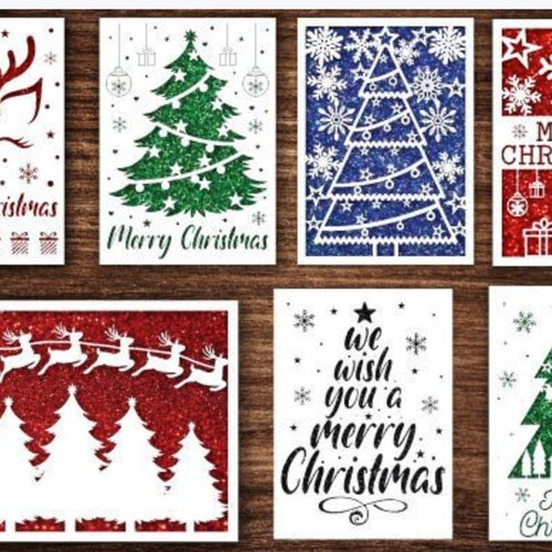 Christmas 3D Pop up Card Template SVG 3D Pop up Card - Etsy