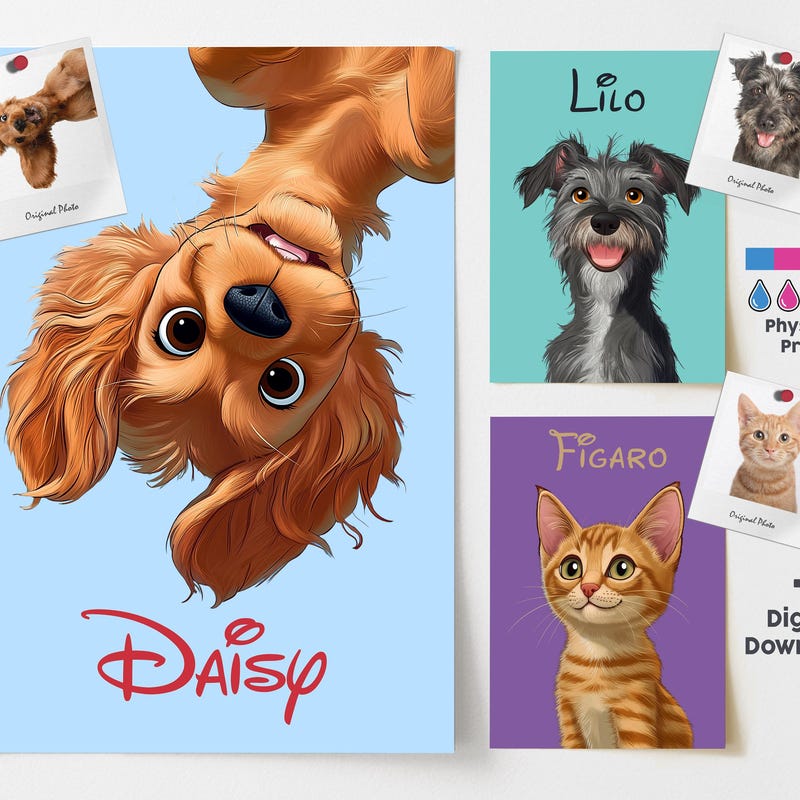 Custom Print of Your Dog - Etsy UK