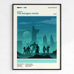 The Avengers Posters the Avengers Trilogy Minimal Movie - Etsy