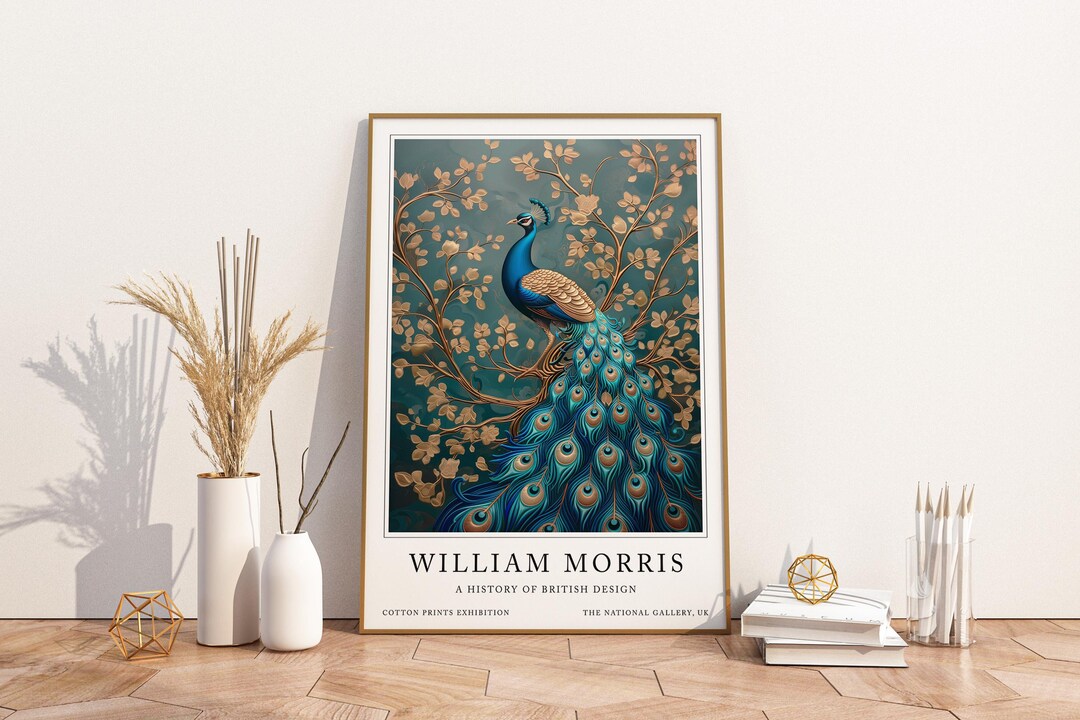 William Morris Peacock, Animal Artwork, Peacock Print, Nature Lover ...