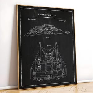 Star Wars Blueprints, Star Wars Poster, Star Wars Schematics, Retro ...