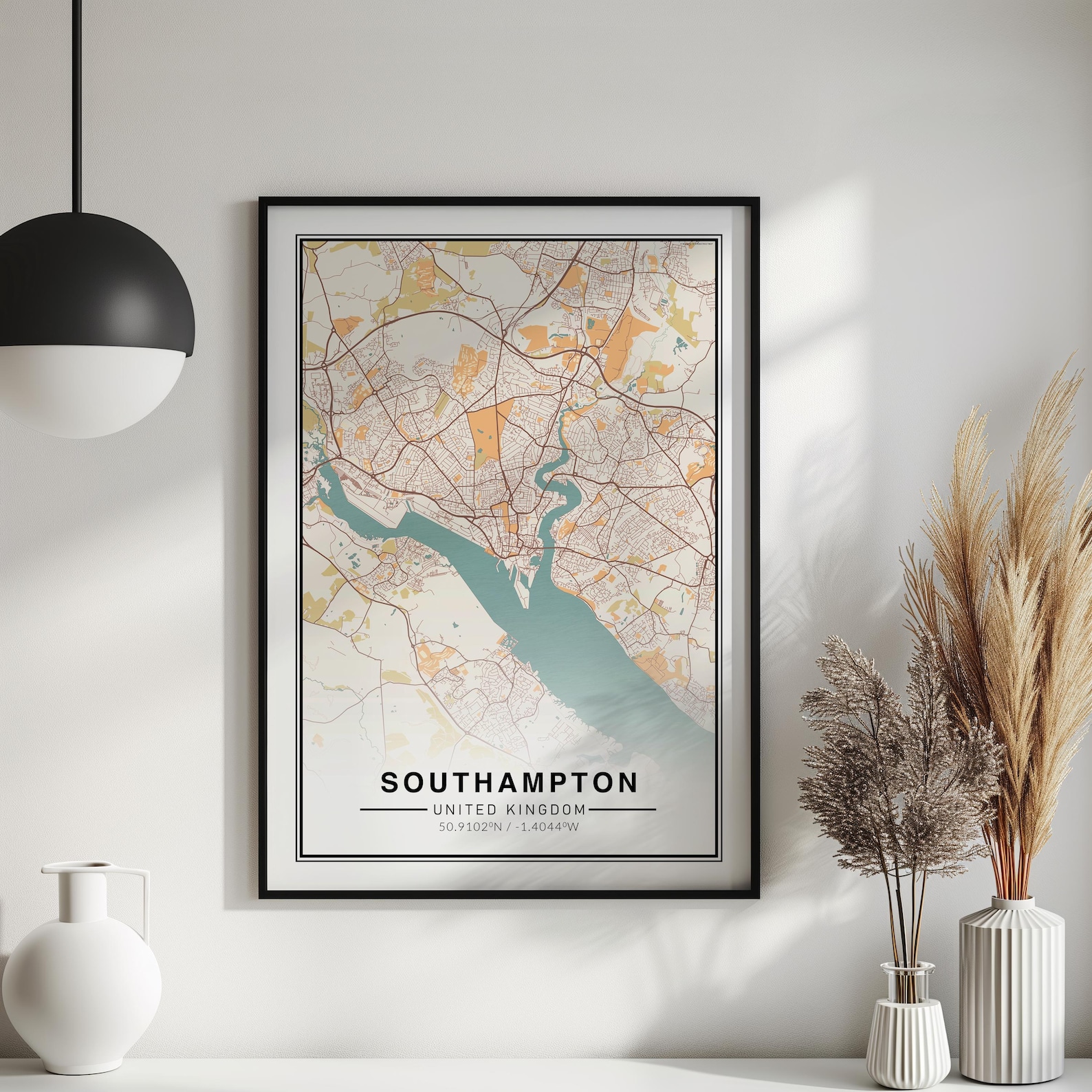 Southampton Map Print, Custom City Map, Housewarming Gift, Travel Lover ...