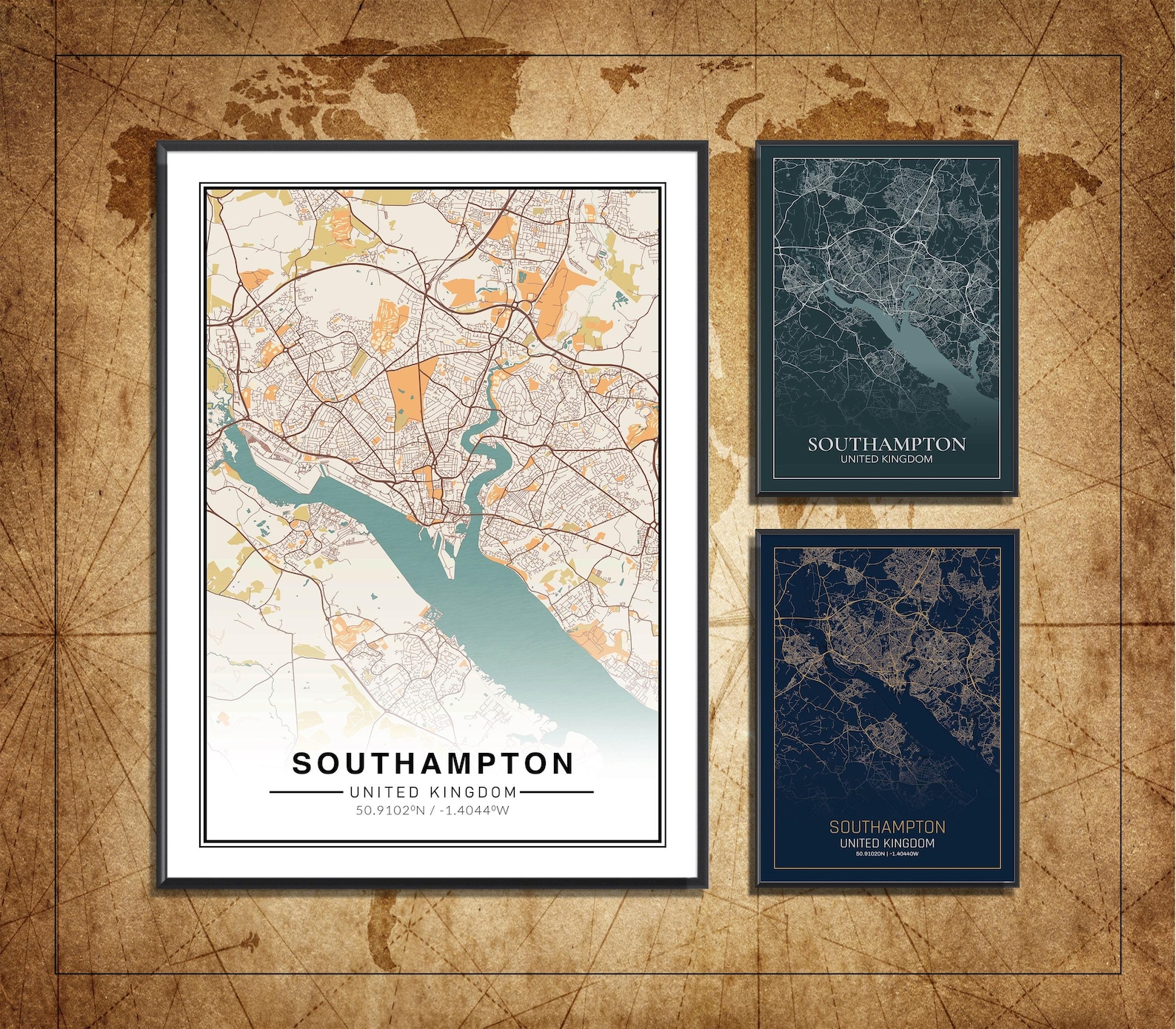 Southampton Map Print, Custom City Map, Housewarming Gift, Travel Lover ...