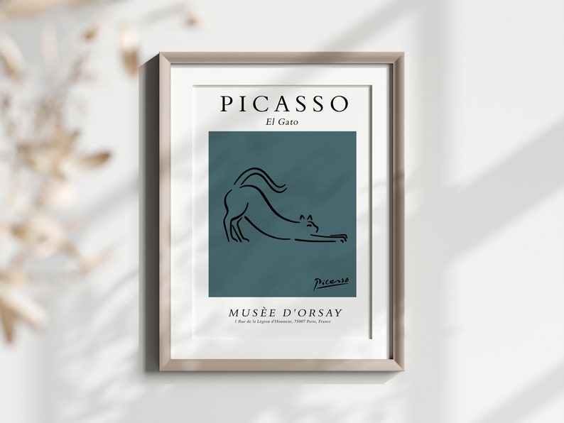 Picasso Line Art Picasso Print Line Drawing Home Decor - Etsy