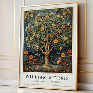 William Morris Botanical Print, Vintage Tree Print, Tree of Life ...