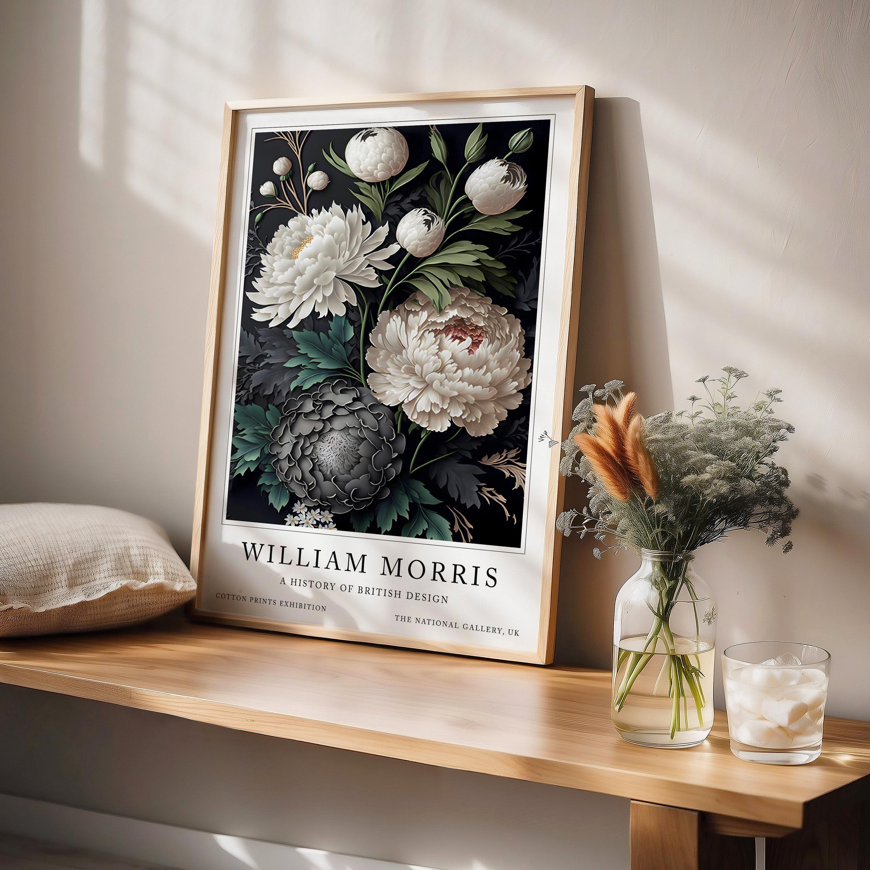 Flowers Print, William Morris Print, Textile Print, Gift for Her, Wall ...
